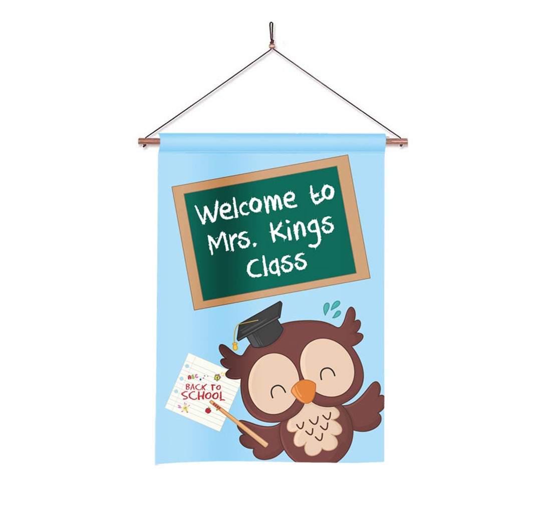 Personalized Classroom Flag, Teacher Flag, Custom Teacher Flag ...