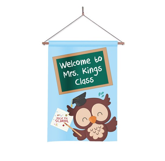 Personalized Classroom Flag Teacher Flag Custom Teacher | Etsy