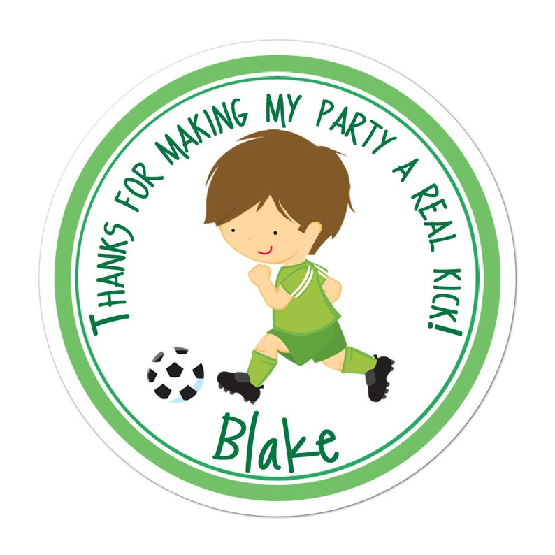 Soccer Stickers Soccer Birthday Party Soccer Party Stickers - Etsy