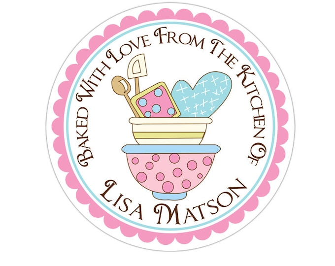 Personalized Stickers, Business Bakery Stickers, Bakery Business ...