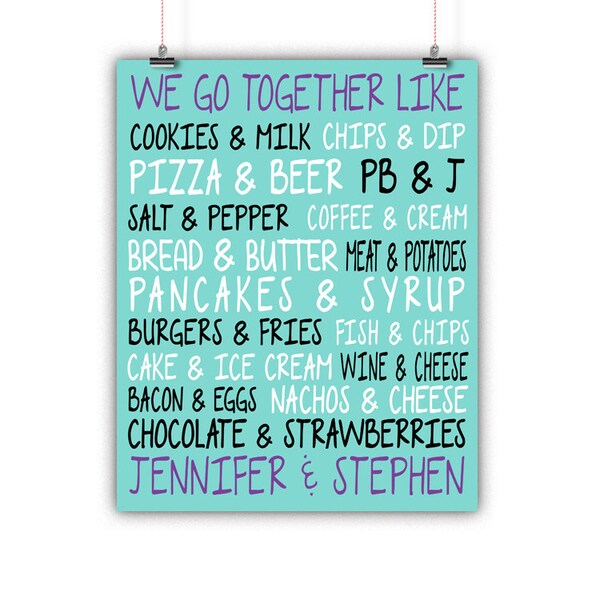 We Go Together Like - Etsy