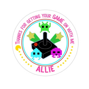 Video Game Stickers, Video Game Birthday Party, Video Game Party ...