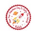 Valentines Day Stickers, Personalized Rocket Valentines Stickers ...
