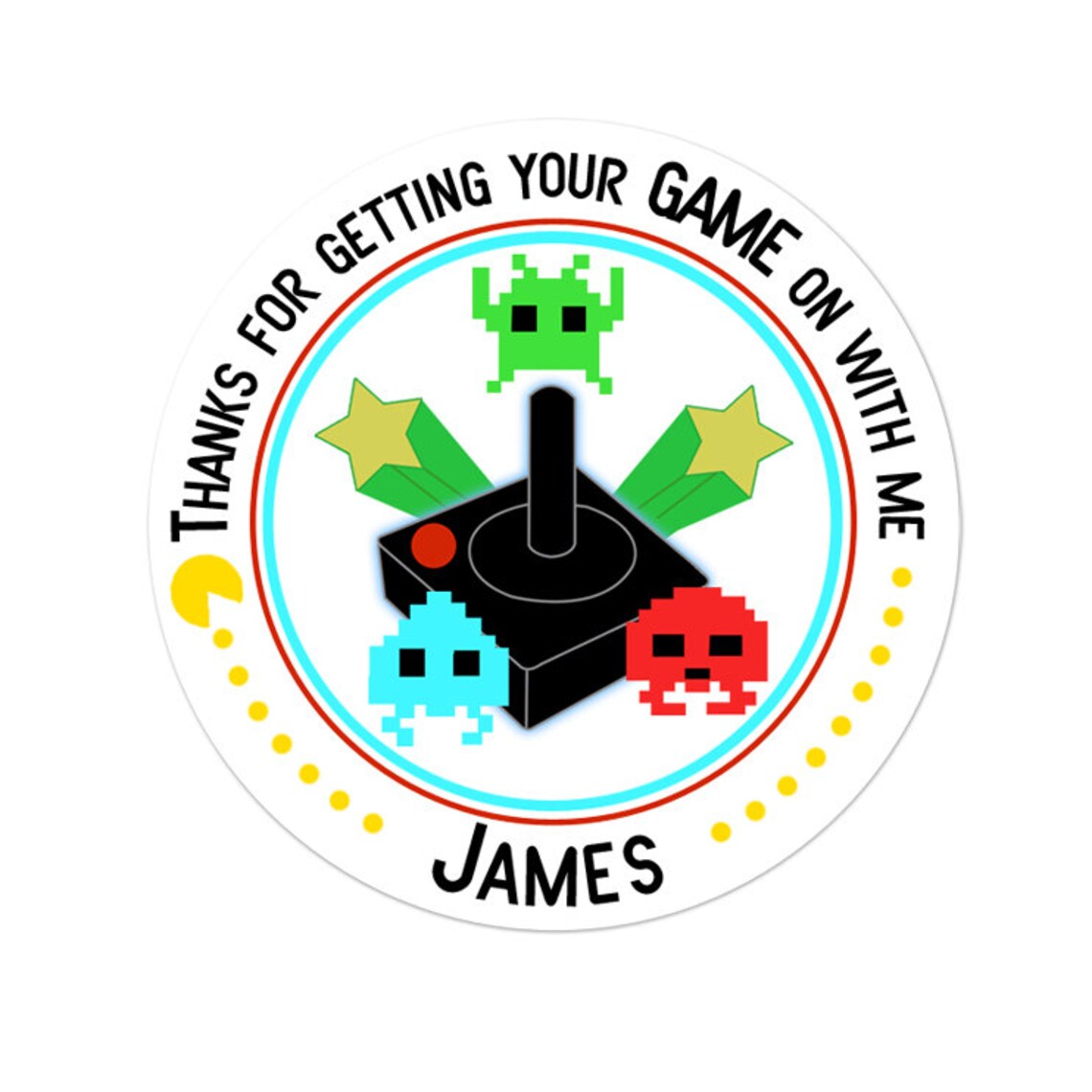 Video Game Stickers Video Game Birthday Party Video Game - Etsy