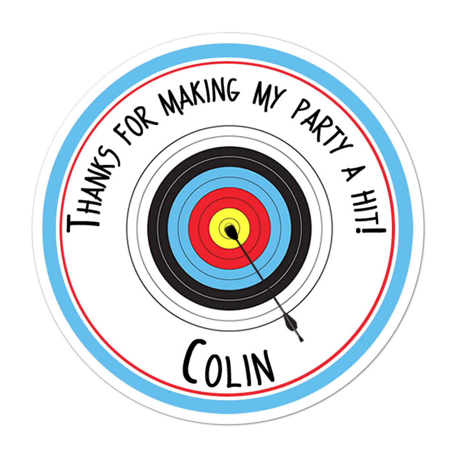 Archery Stickers Archery Tag Birthday Party Archery Tag - Etsy