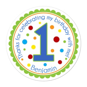 Personalized Birthday Age Number Stickers, Birthday Party, Party ...