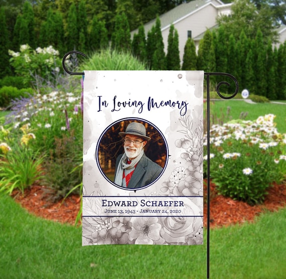 Personalized Memorial Garden Flag In Loving Memory Flag | Etsy