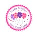 Birthday Balloon Stickers, Birthday Party Labels, Birthday Party ...