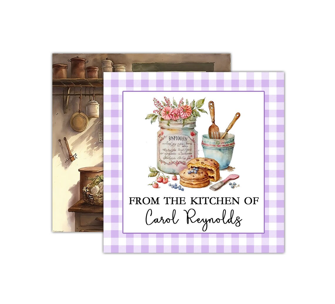 Personalized Kitchen Tags, From the Kitchen of Tags, Baking Tags ...