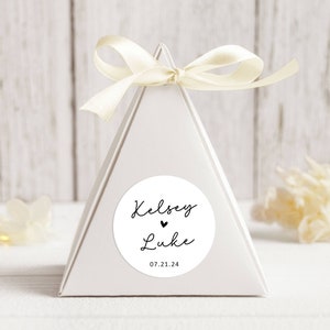 Wedding Couple Name Labels, Wedding Favor Stickers, Wedding Thank You ...