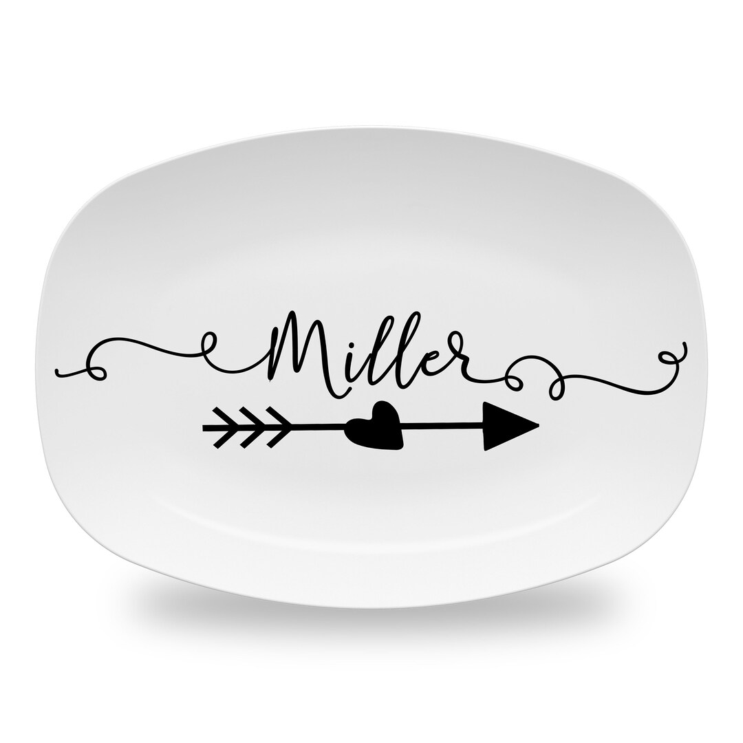 Personalized Script Platter, Serving Platter, Wedding Gift, Farmhouse ...
