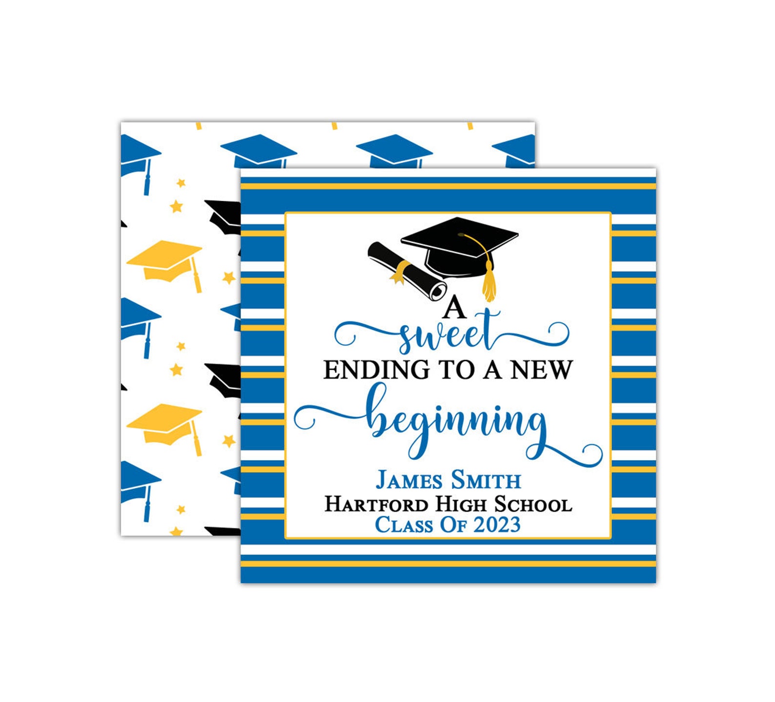 Personalized Graduation Favor Tags, Graduation Tags, Graduation Favor ...