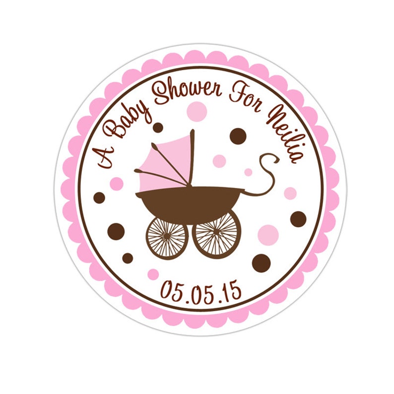 Baby Shower Stickers Baby Pram Stickers Personalized Baby - Etsy