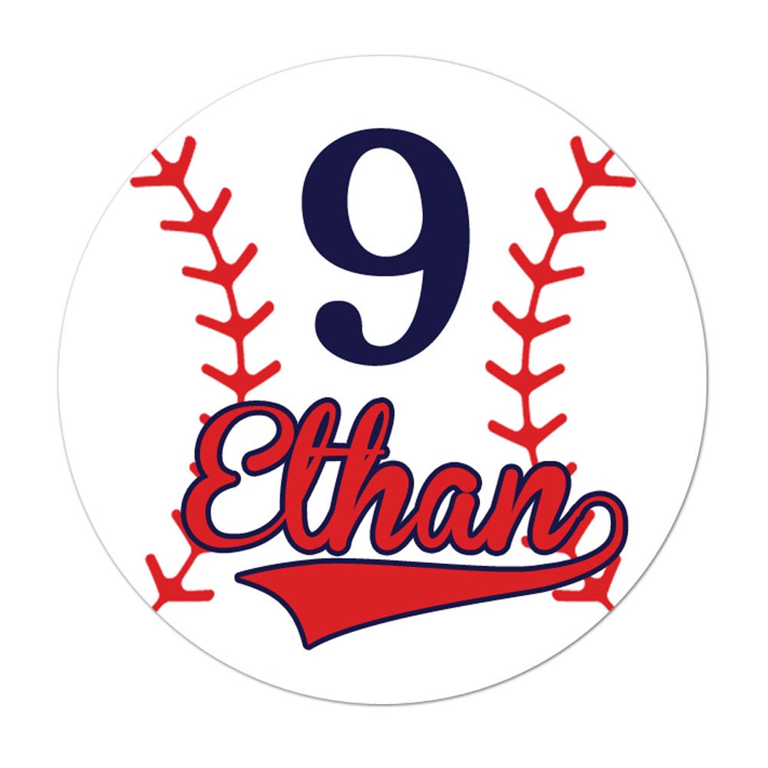 Baseball Age Stickers, Baseball Birthday Party, Baseball Party Stickers ...