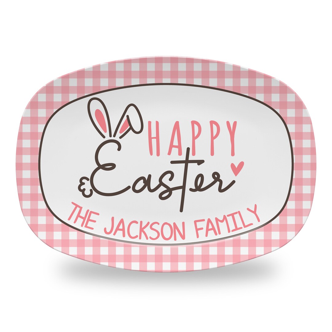 Personalized Easter Platter, Personalized Serving Platter, Easter ...