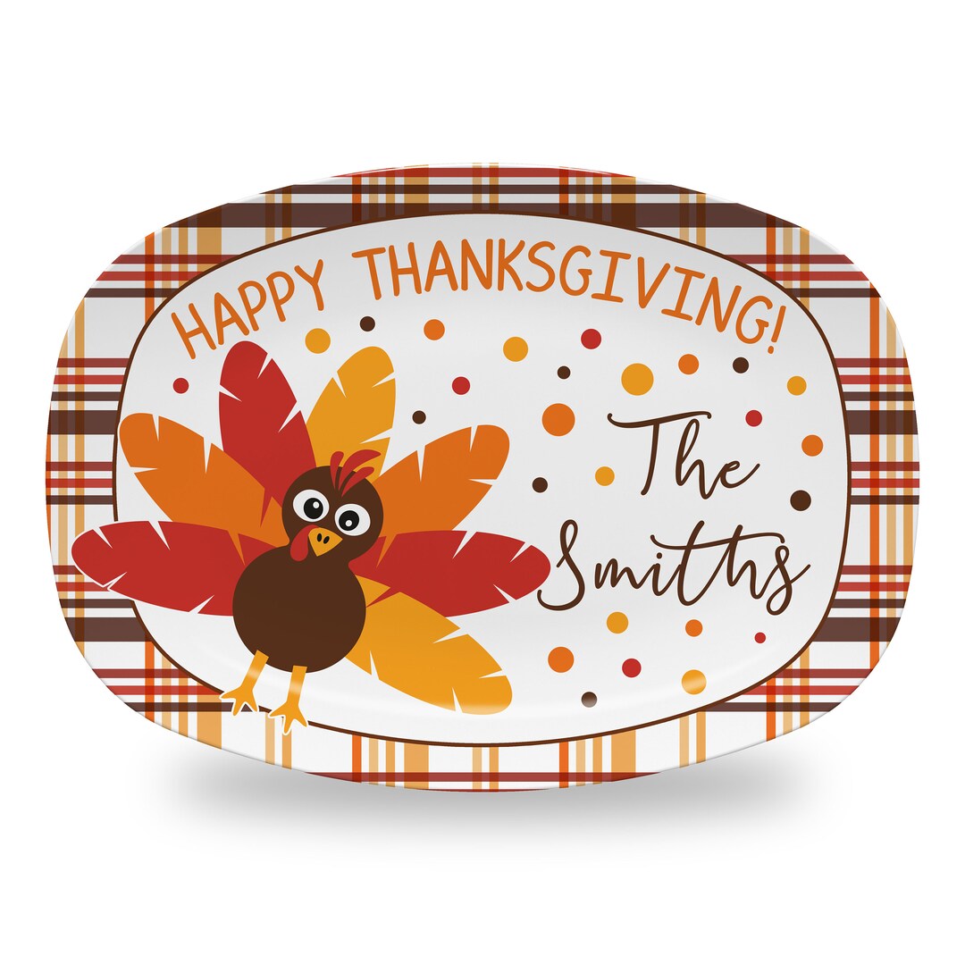 Personalized Thanksgiving Platter, Personalized Serving Platter ...