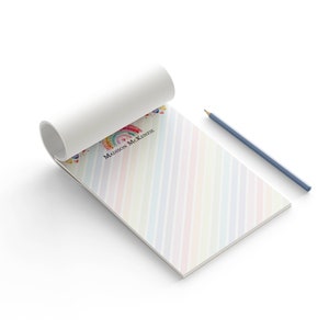Personalized Rainbow Notepad, Custom Rainbow Notepad With Name, Girls ...