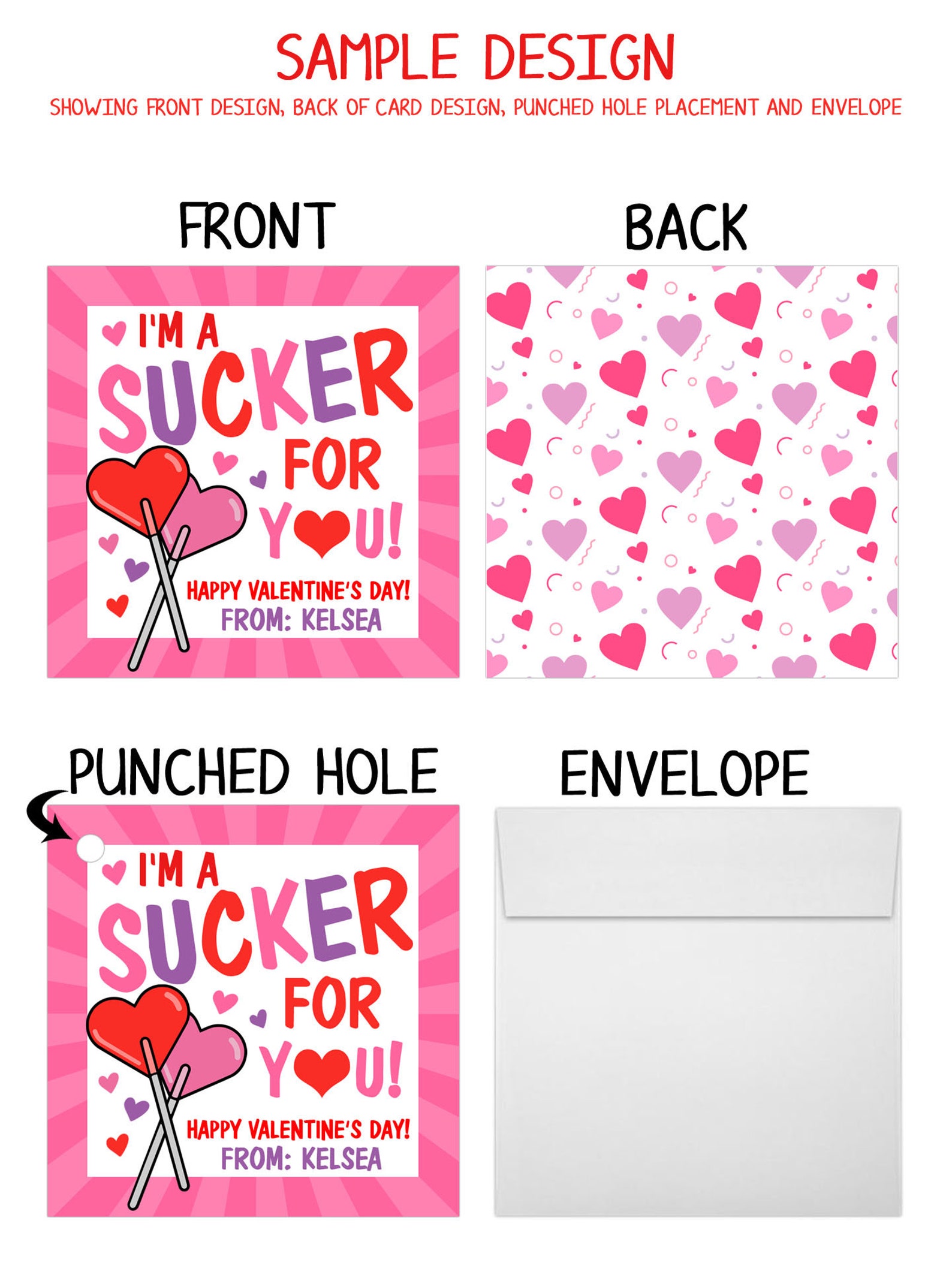 Personalized Valentines Day Tags, Building Blocks Valentine Cards ...