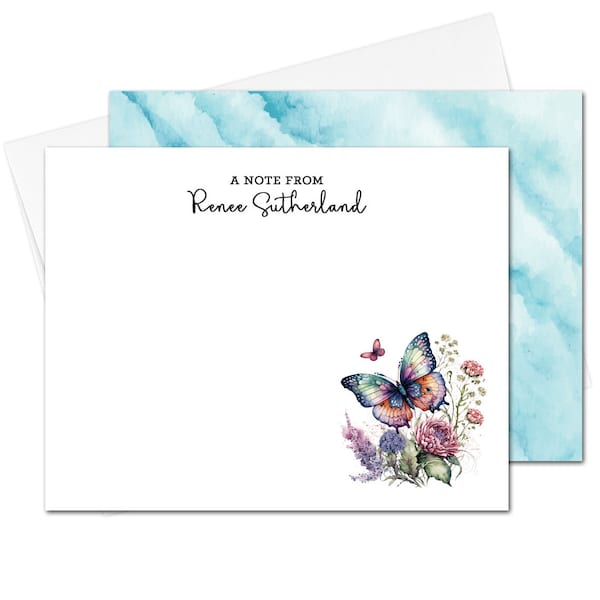 Butterfly Stationary - Etsy