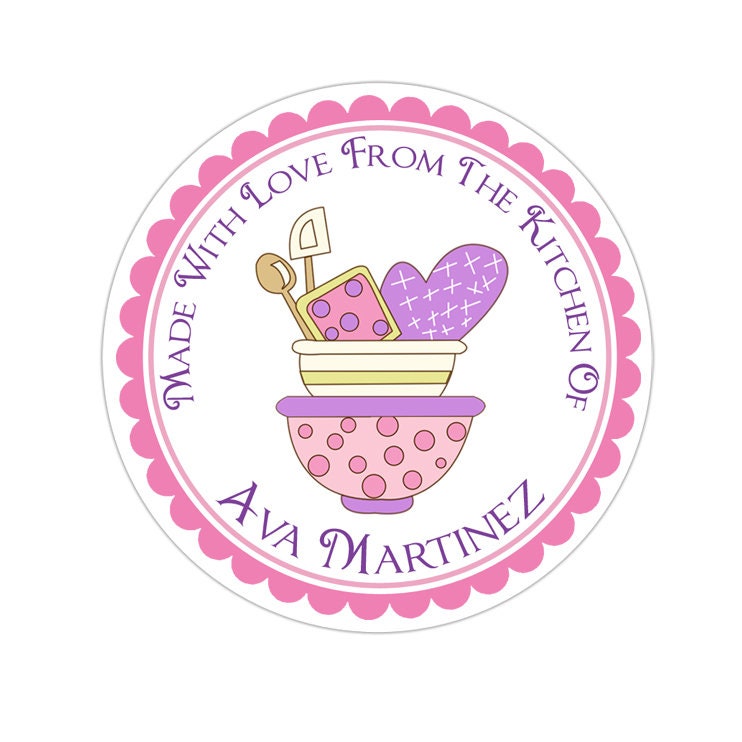 Kitchen Stickers Baking Stickers Personalized Kitchen | Etsy