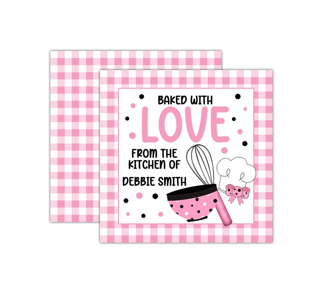 Personalized Kitchen Tags, From the Kitchen of Tags, Baking Tags ...