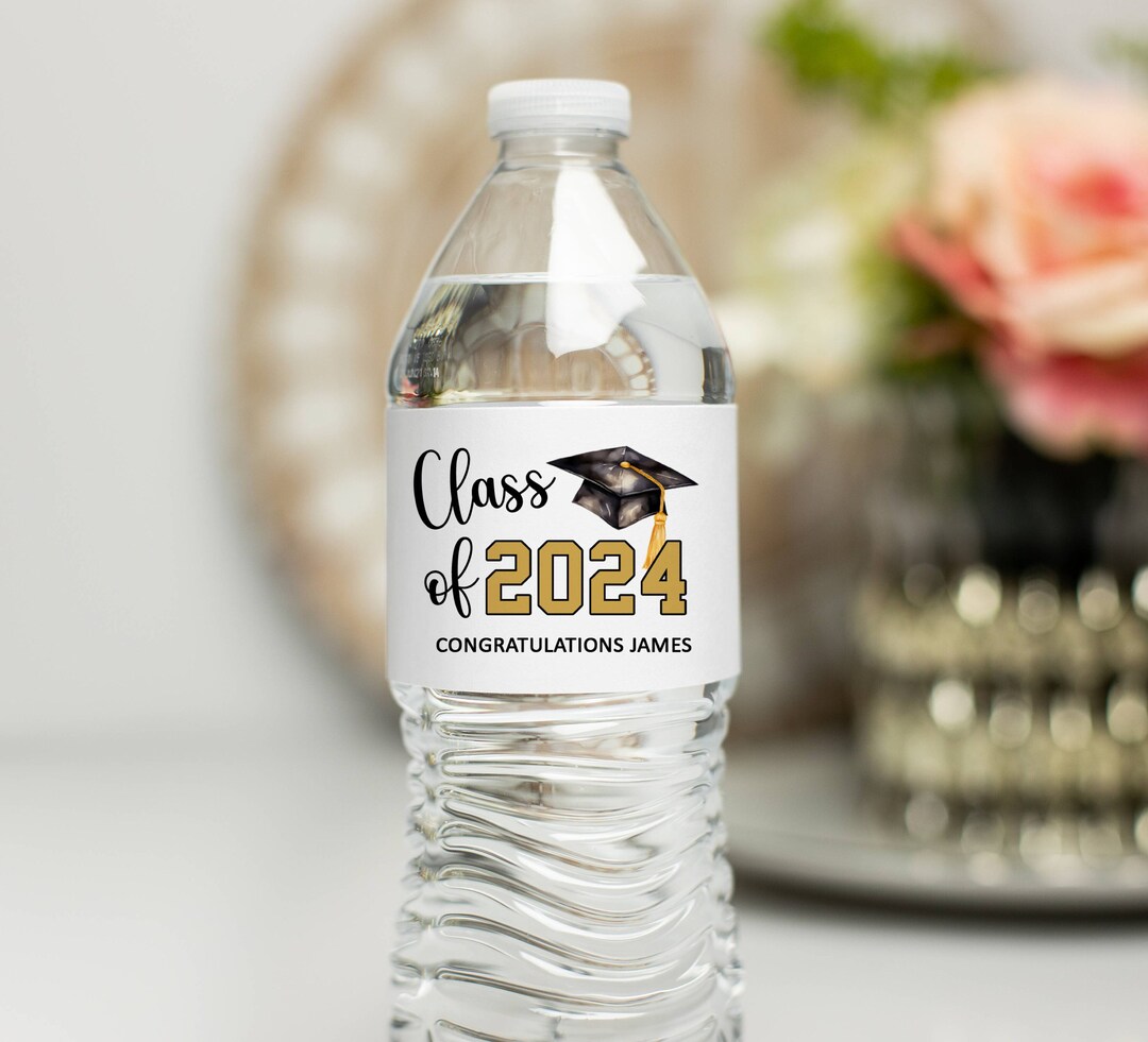 Graduation Water Bottle Labels, Graduation Party Water Bottle Label ...