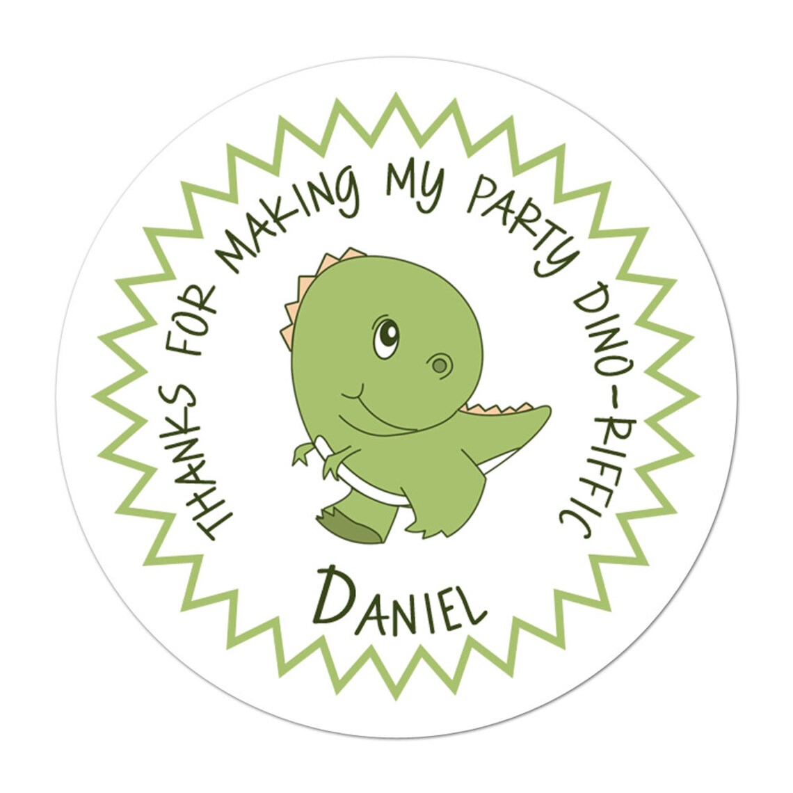 Dinosaur Stickers Dinosaur Birthday Party Dinosaur Party - Etsy