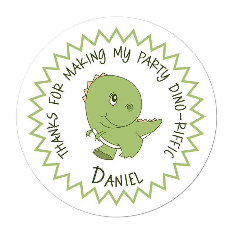Dinosaur Stickers Dinosaur Birthday Party Dinosaur Party - Etsy