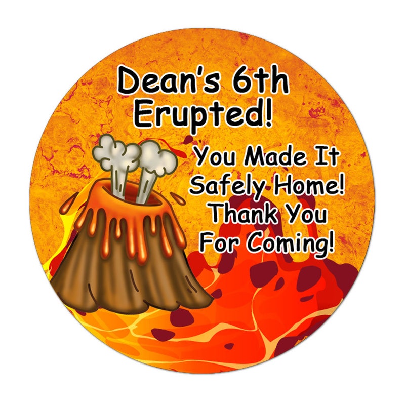 Custom Volcano Stickers - Etsy