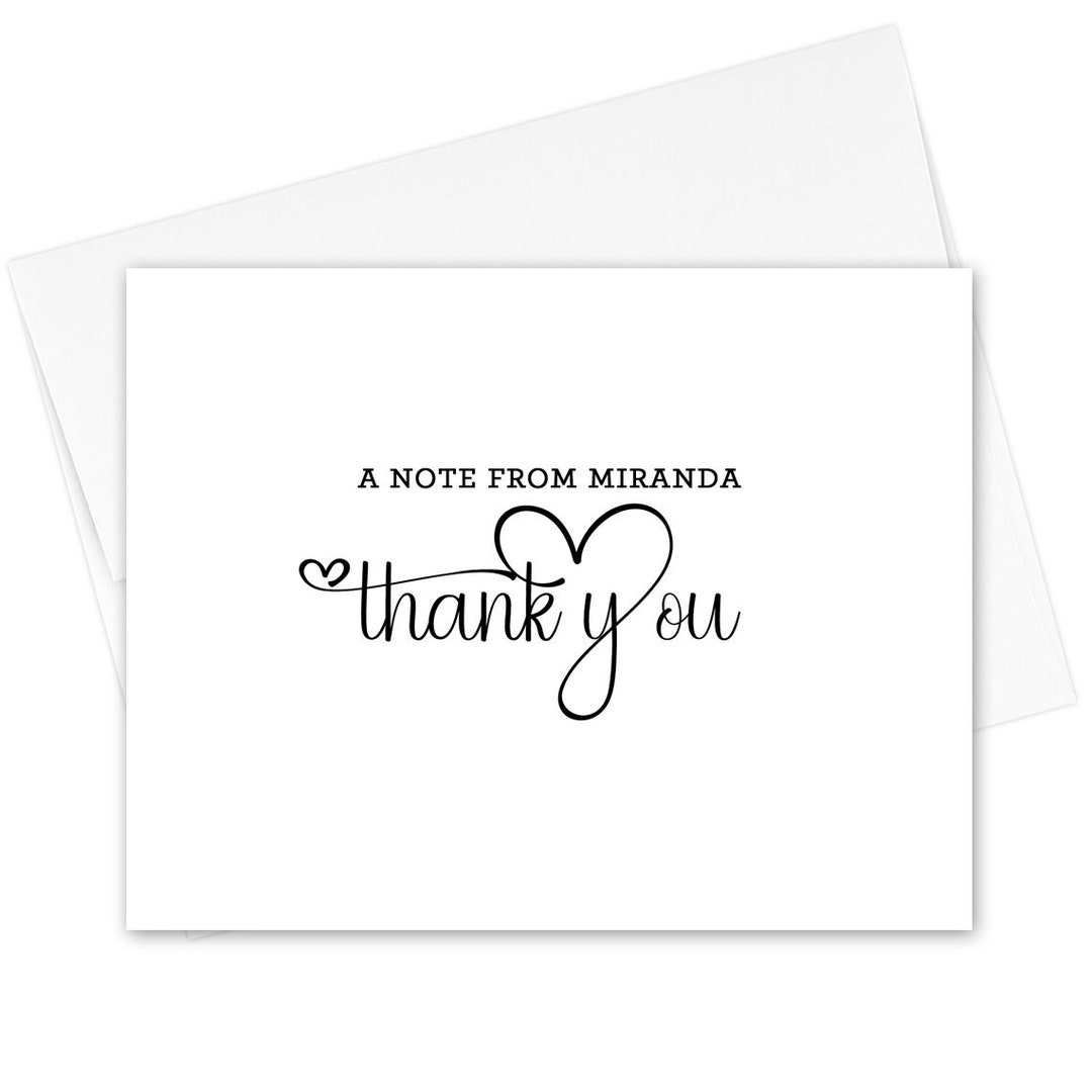 Thank You Personalized Stationery, Thank You Stationery Note Cards ...