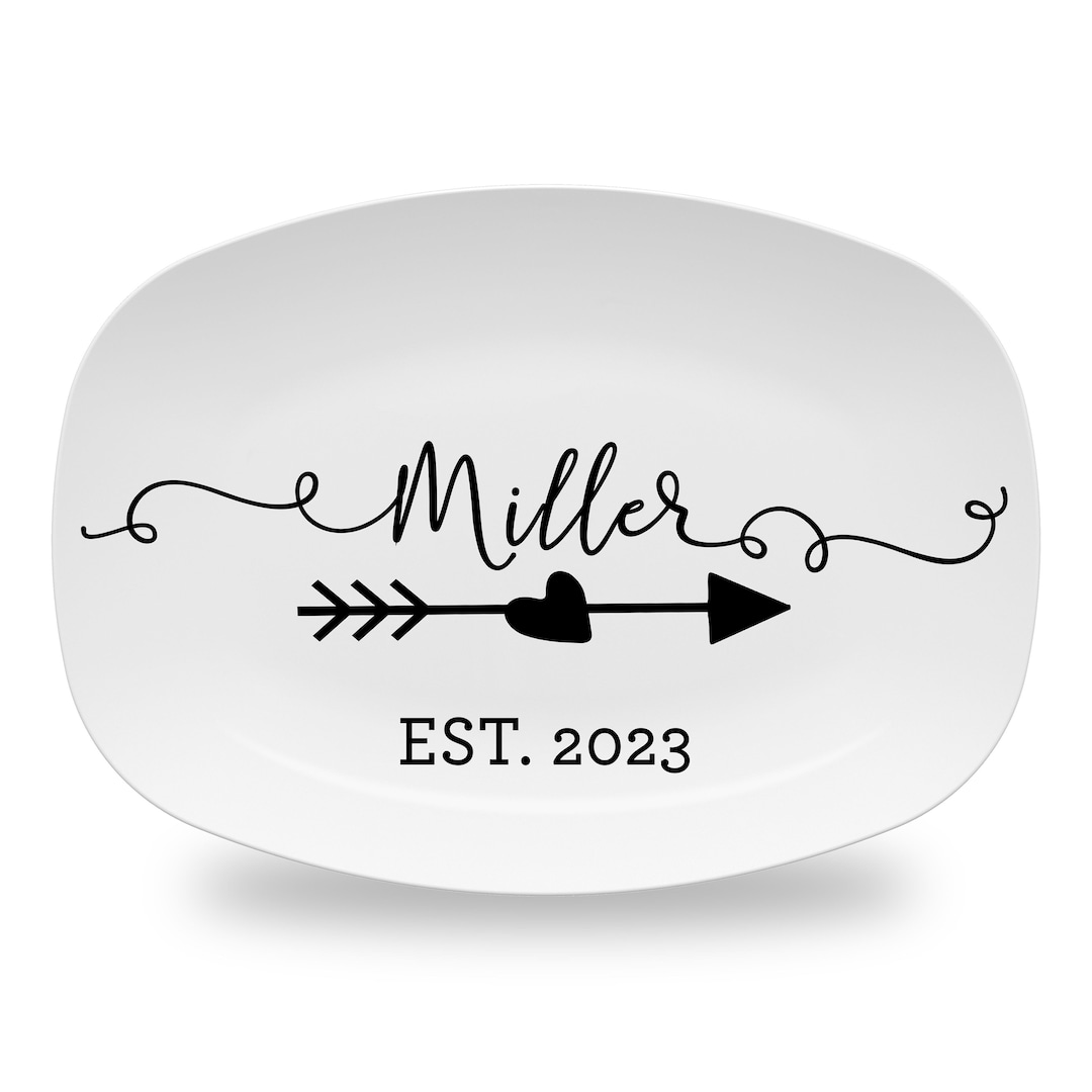 Personalized Script Platter, Serving Platter, Wedding Gift, Farmhouse ...