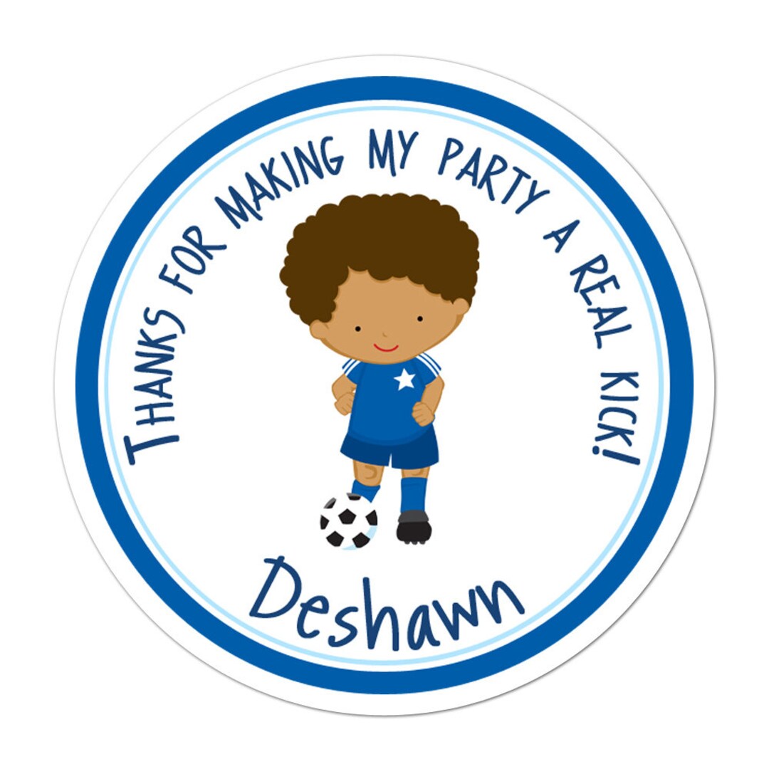 Soccer Stickers, Soccer Birthday Party, Soccer Party Stickers ...