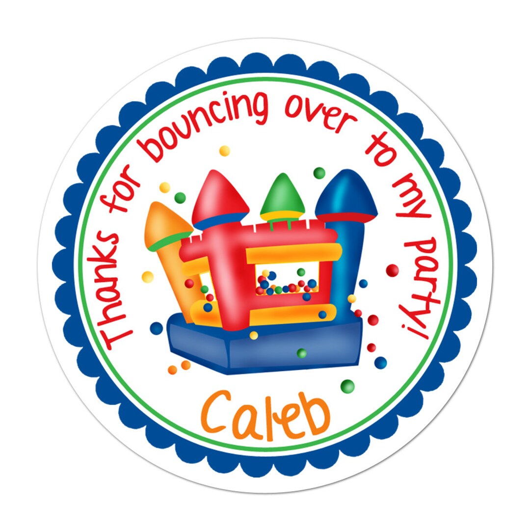 Bounce House Stickers, Bounce House Birthday Party, Bounce Party ...