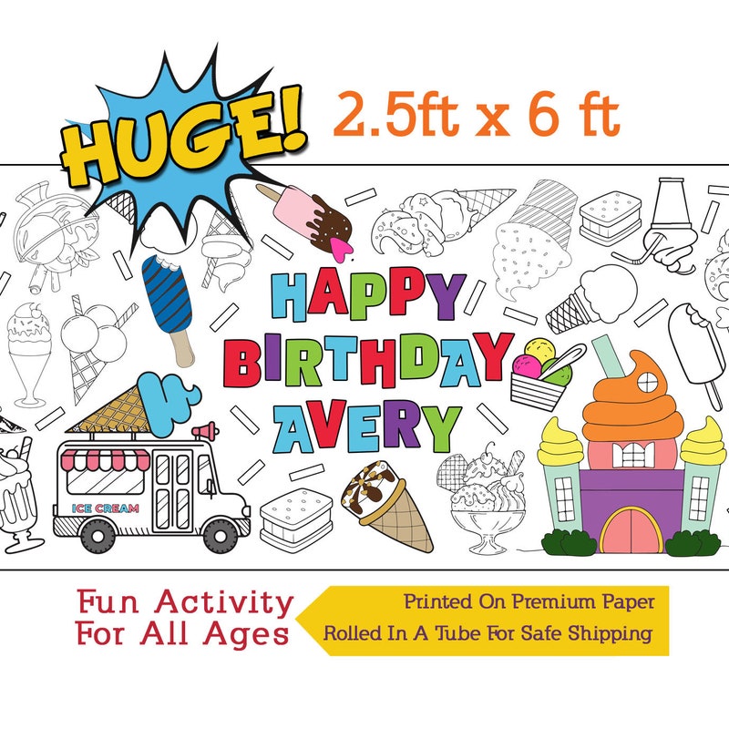 Ice Cream Poster - Etsy