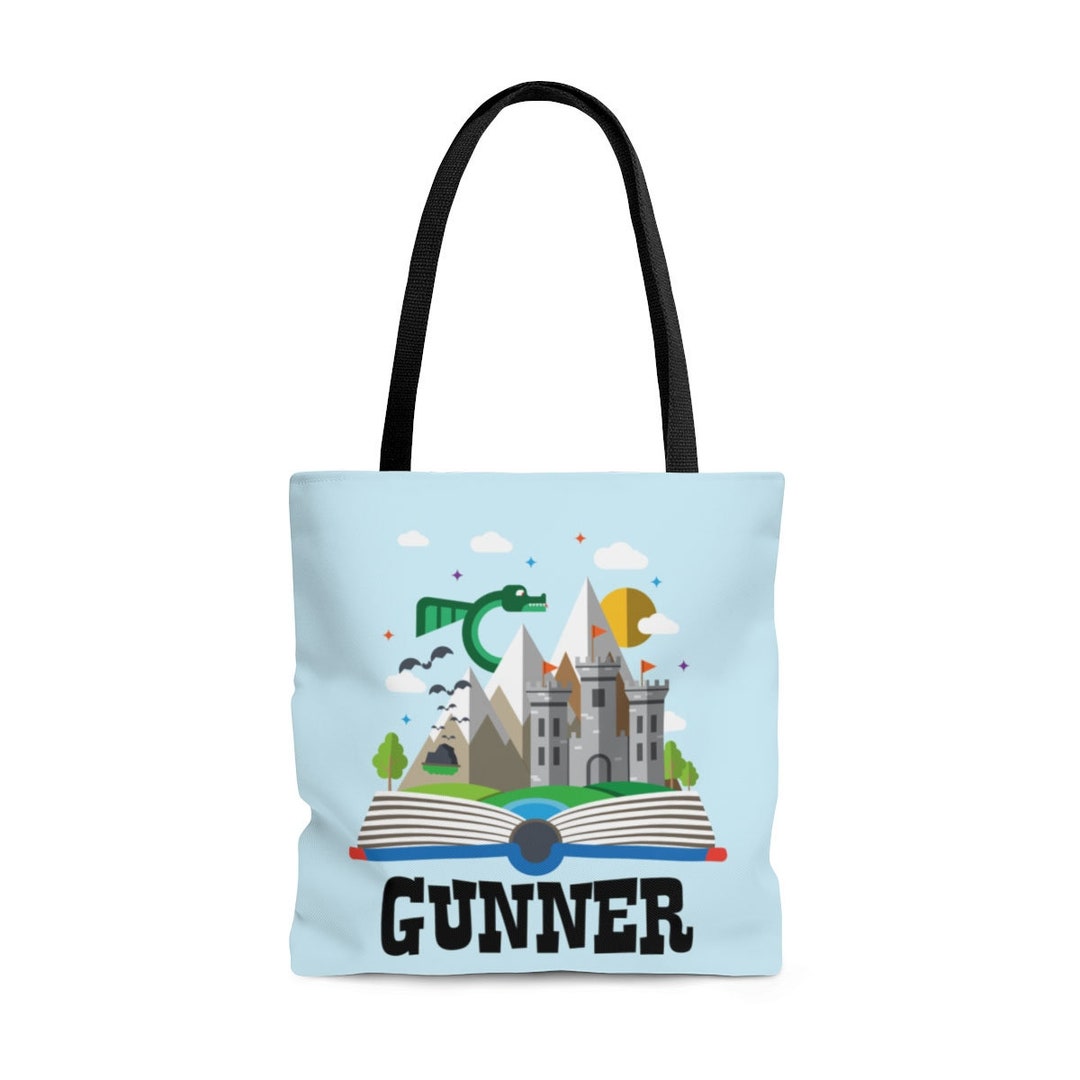 Personalized Library Tote Bag, Kids Library Bag, Library Bag, Library ...