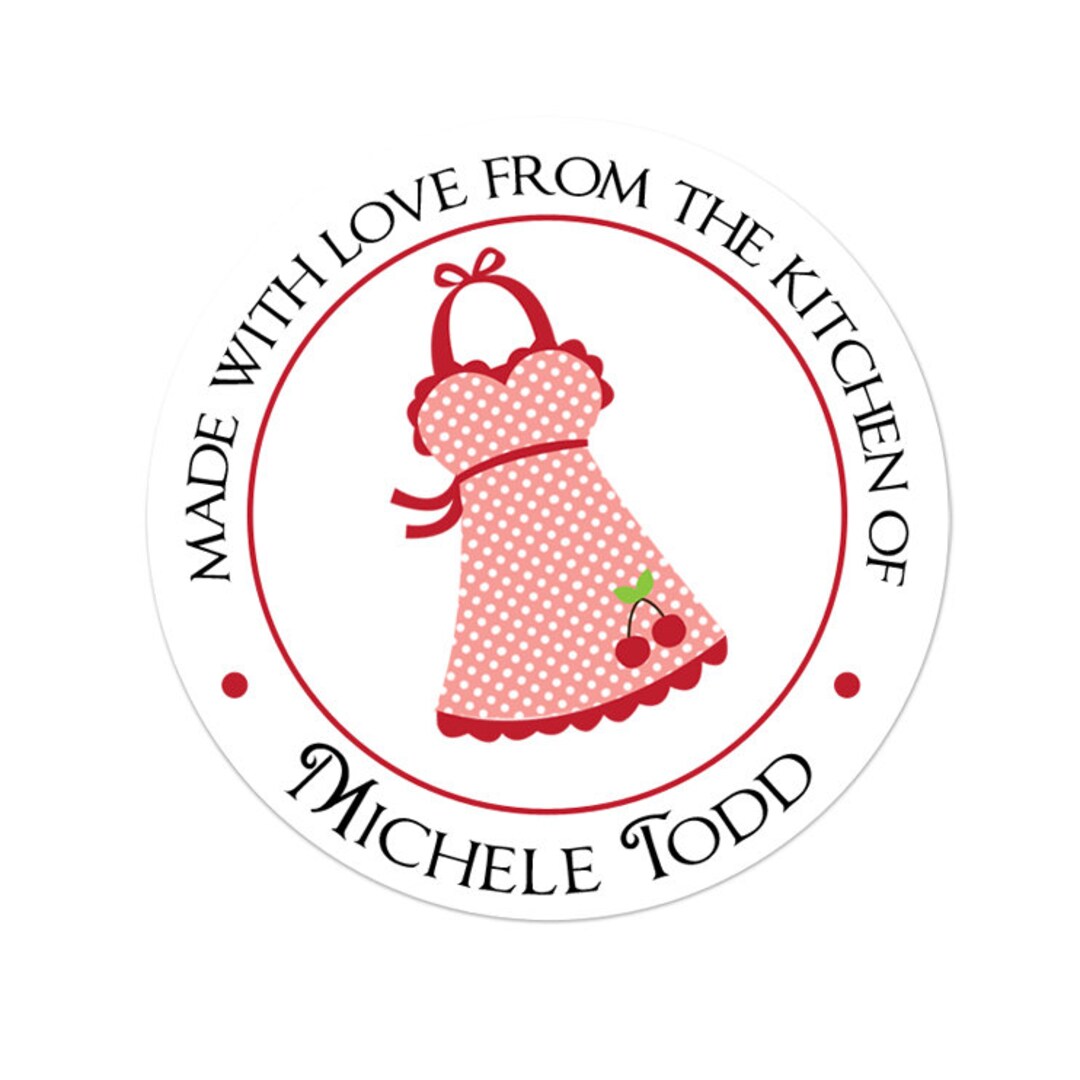 Kitchen Stickers, Baking Stickers, Personalized Kitchen Stickers ...