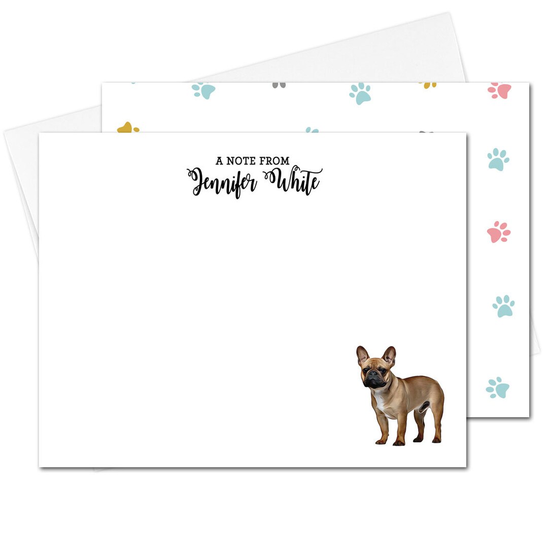 Custom Pet Photo Personalized Dog Stationery, Custom Pet Note Cards ...
