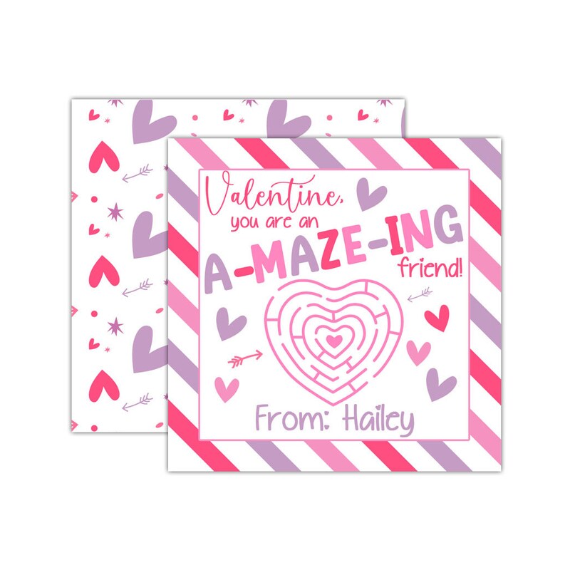 Maze Valentine - Etsy