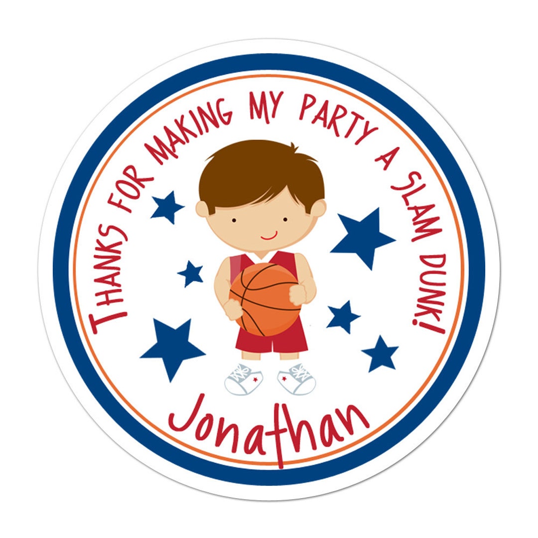 Basketball Stickers, Basketball Birthday Party, Basketball Party ...