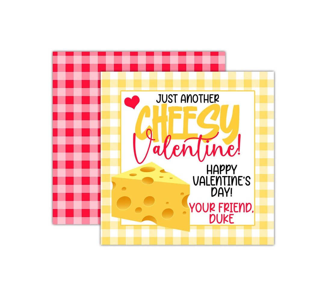 Personalized Valentines Day Tags, Cheesy Valentine Cards, Cheesy ...