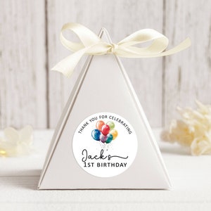 Personalized Birthday Party Favor Stickers, Happy Birthday Labels ...