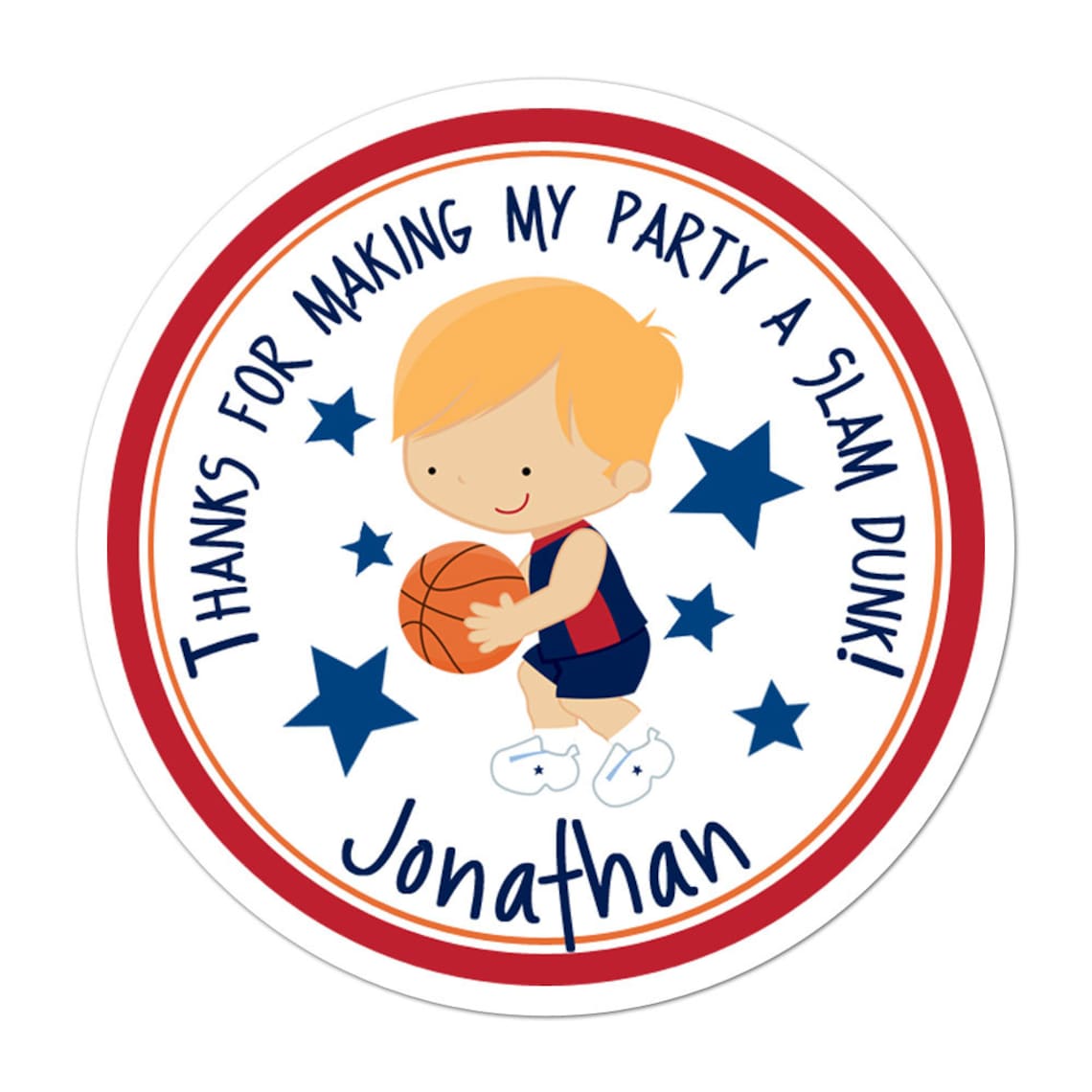 Basketball Stickers Basketball Birthday Party Basketball - Etsy