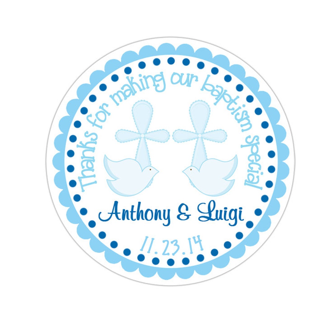Personalized Baptism Stickers, My First Communion, Communion Stickers ...