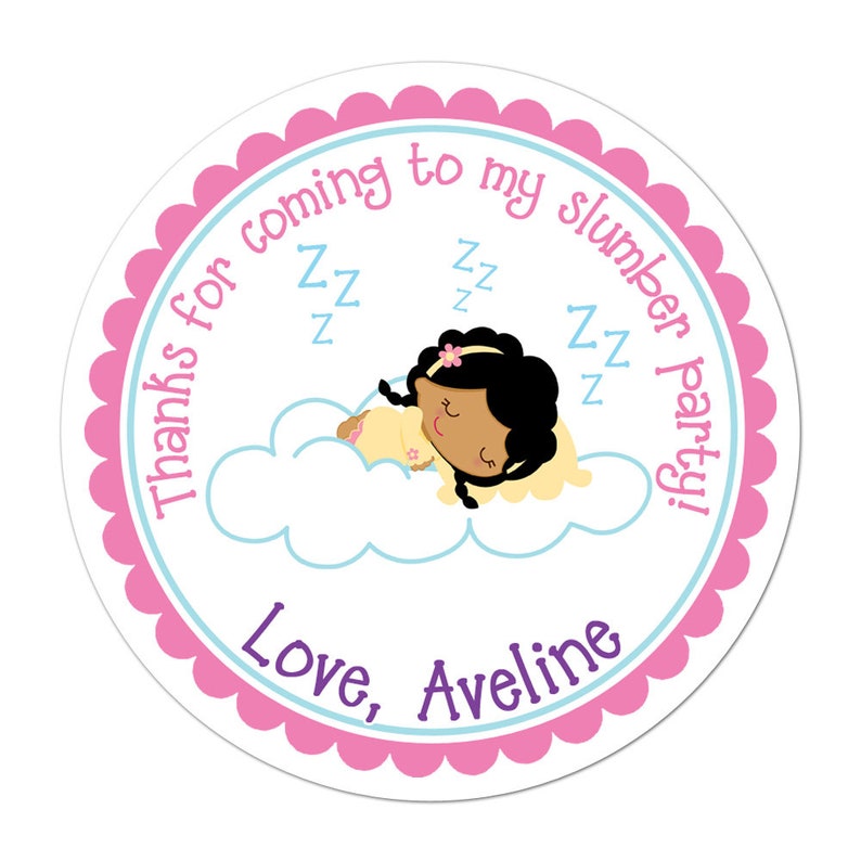 Slumber Party Stickers Sleepover Stickers Slumber Party - Etsy