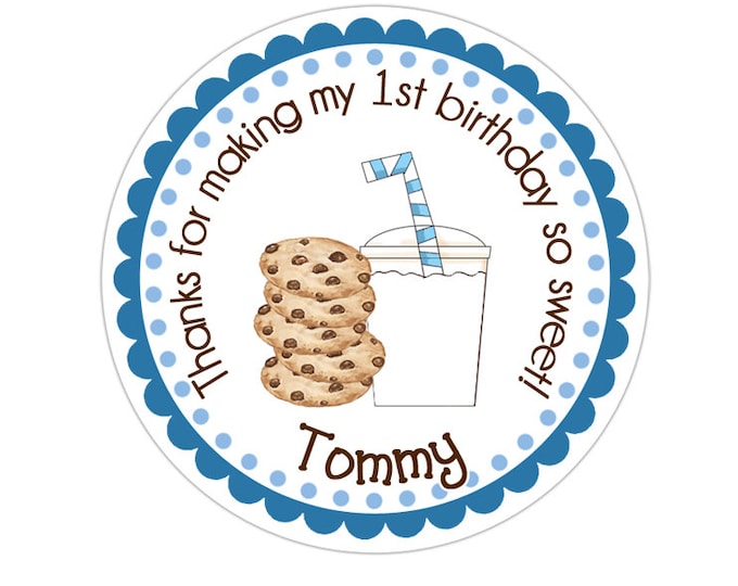 Milk and Cookies Bottle Labels and Cookie Signs Printable, Cookie Party ...