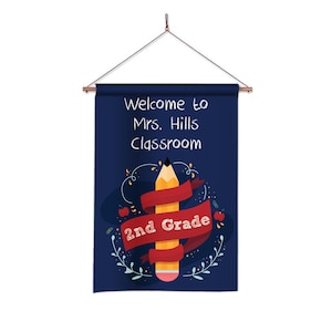 Personalized Classroom Flag, Teacher Flag, Custom Teacher Flag ...