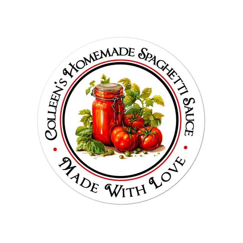 Spaghetti Sauce Stickers - Etsy