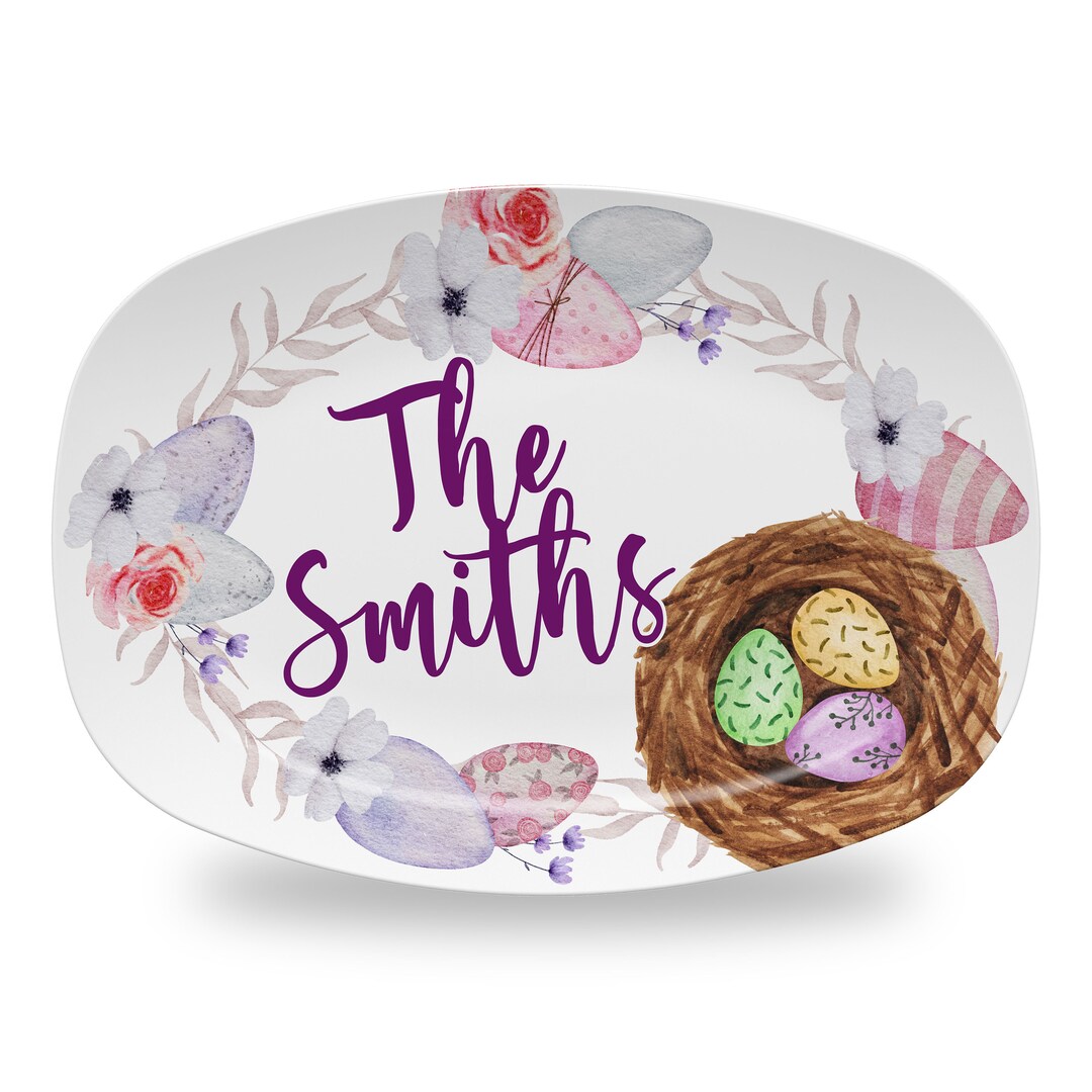 Personalized Easter Platter, Personalized Serving Platter, Easter ...