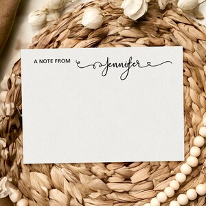 Personalized Stationery Set for Women, Elegant Note Cards With ...