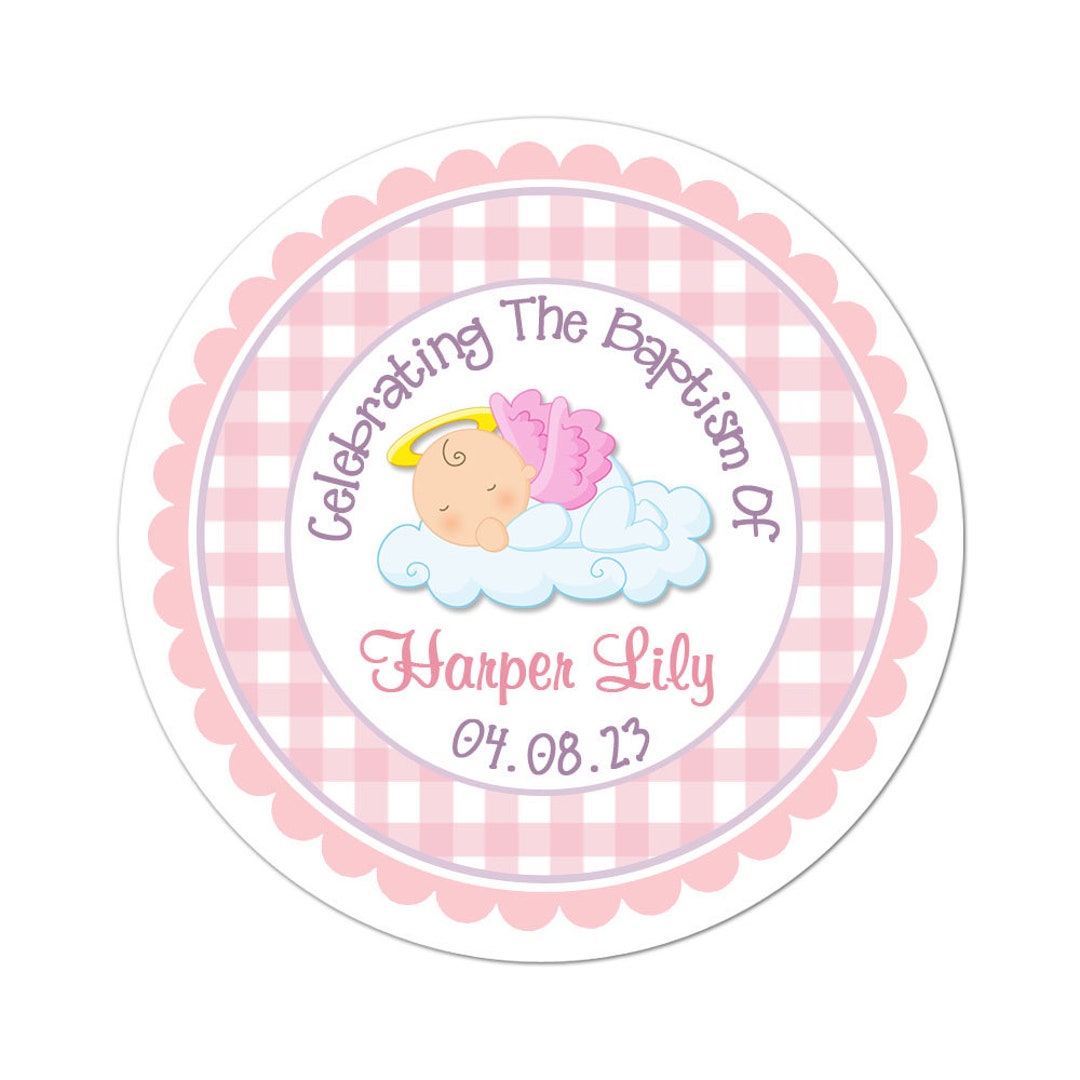 Personalized Baptism Stickers, Mi Bautizo Stickers, Personalized ...